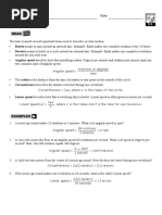 Circular Motion Worksheet With Answers | PDF | Acceleration | Force