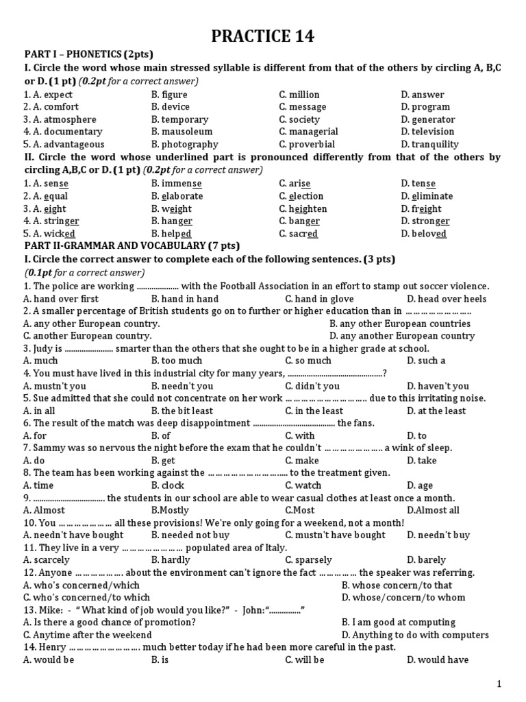 Practice 14 | PDF | Test (Assessment) | Leadership Practice 14 | PDF | Test (Assessment) | Leadership
