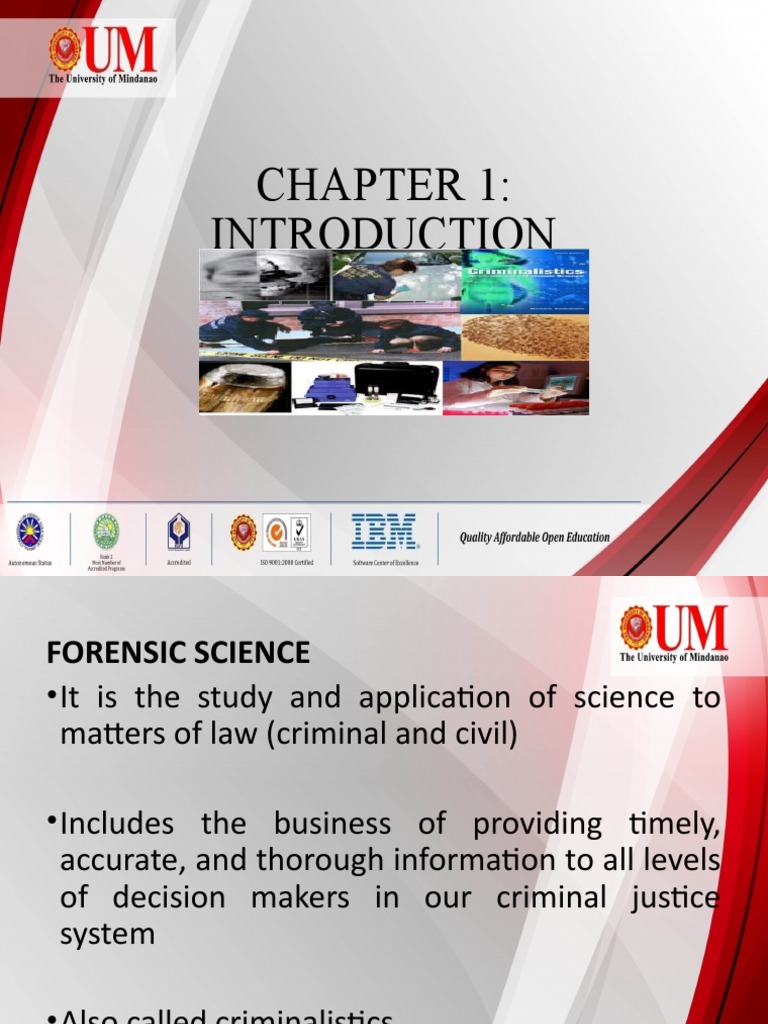 Cri 311 Chapter 1 Introduction | PDF | Forensic Science | Expert Witness