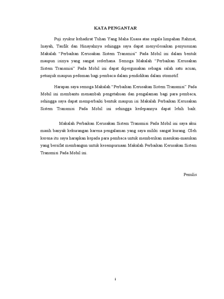 Makalah Perbaikan Sistem Transmisi Imam Fikks | PDF