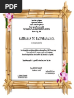 Certificate of Appreciation-Final Template - Tagalog-Edited | PDF