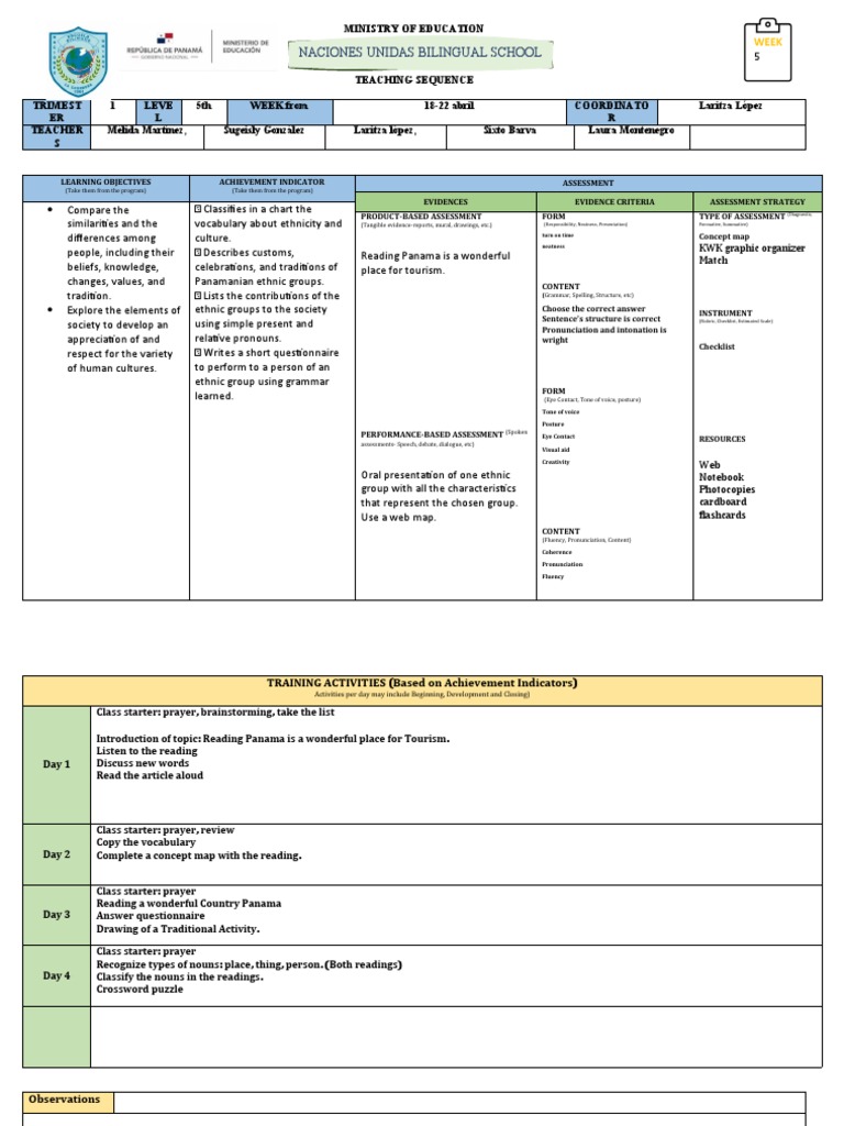 5th Grade Cultural Studies Plan | PDF | Fluency | Linguistics