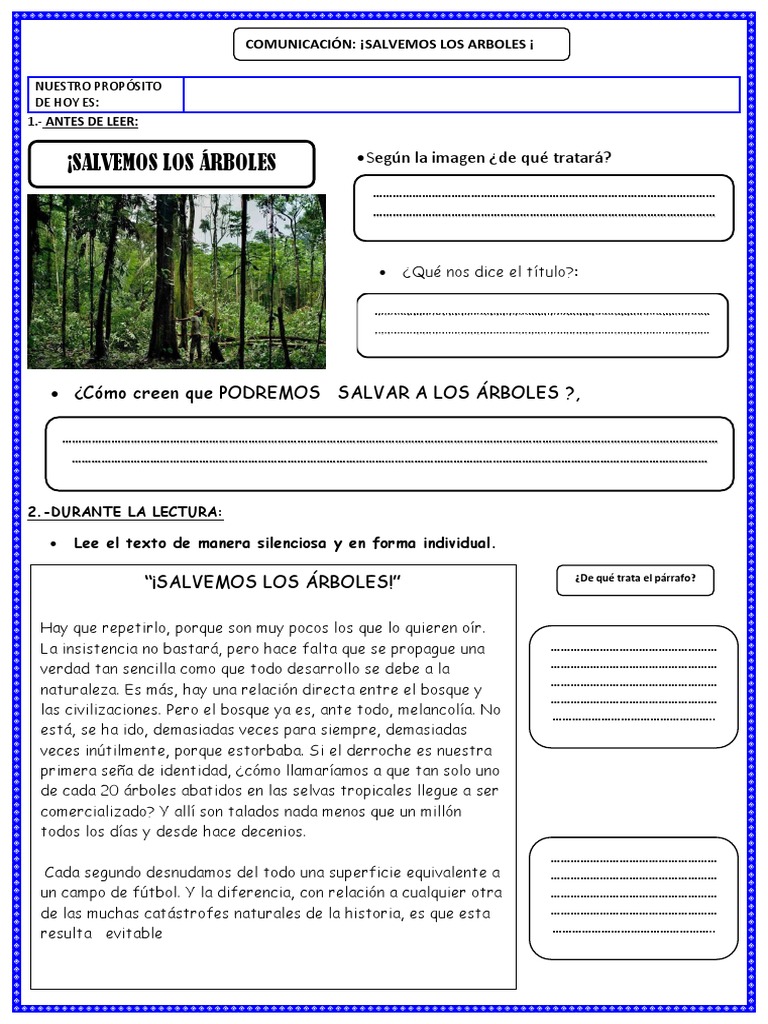 Viernes de Lectura | PDF | Los bosques | Arboles