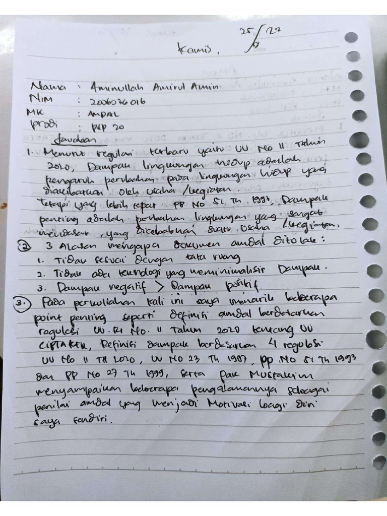 016 Aminullah Amirul Amin PSP 2020 Quis 25 Agustus 2022 | PDF