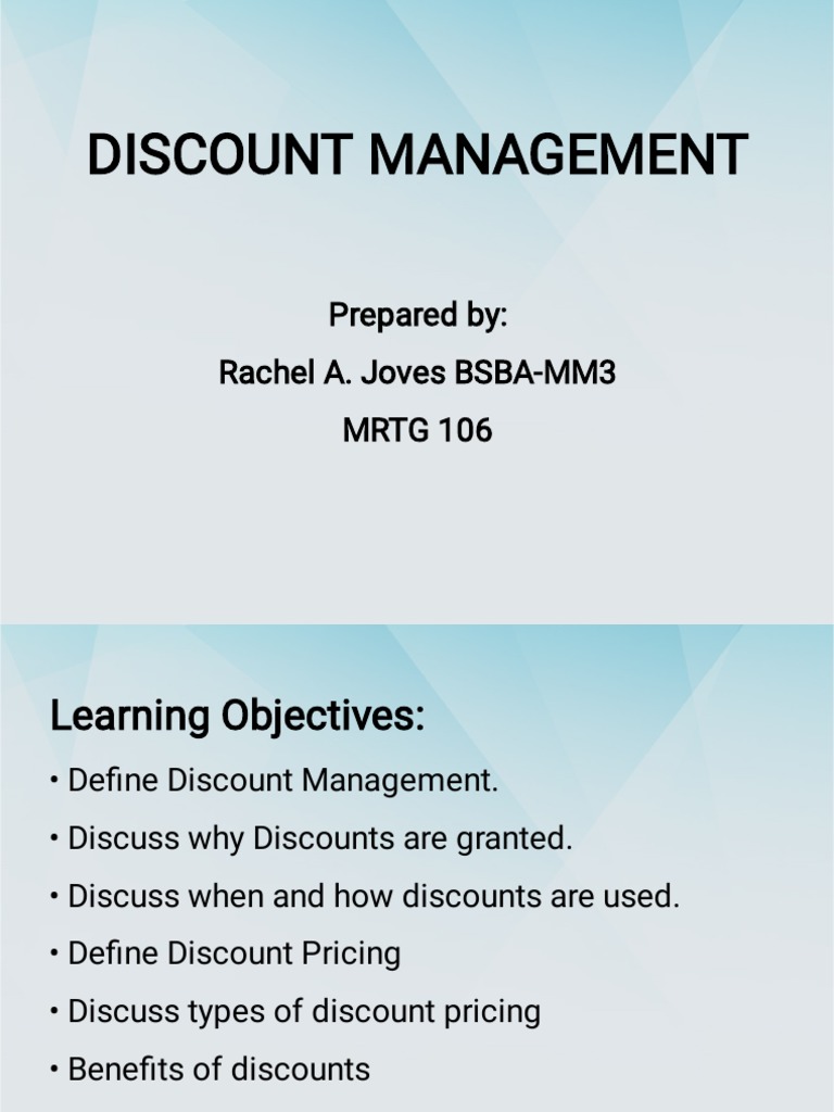 Discount Manage-wps Office | PDF | Discounts And Allowances | Pricing