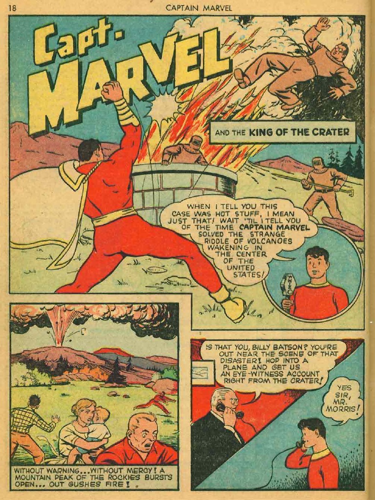 (1941) Captain Marvel and The King of The Crater | PDF