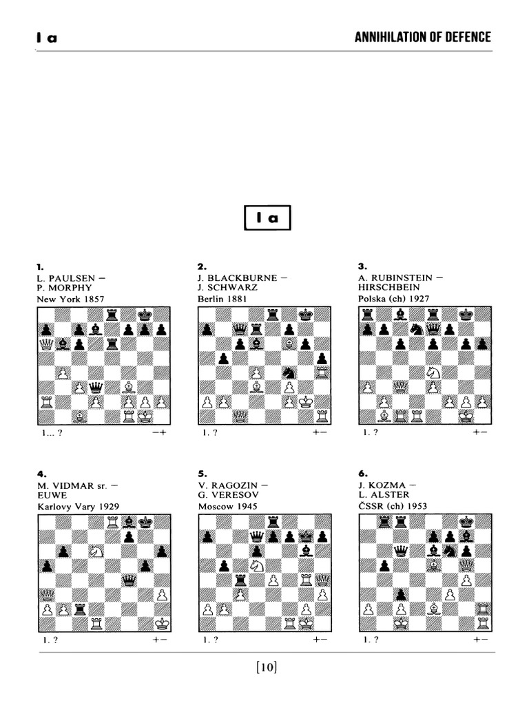 Encyclopedia of Chess Combinations (4th Ed) | PDF