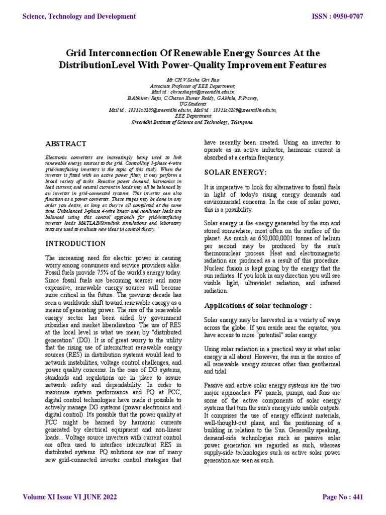Grid Interconnection of Renewable Energy Sources | PDF | Power Inverter ...