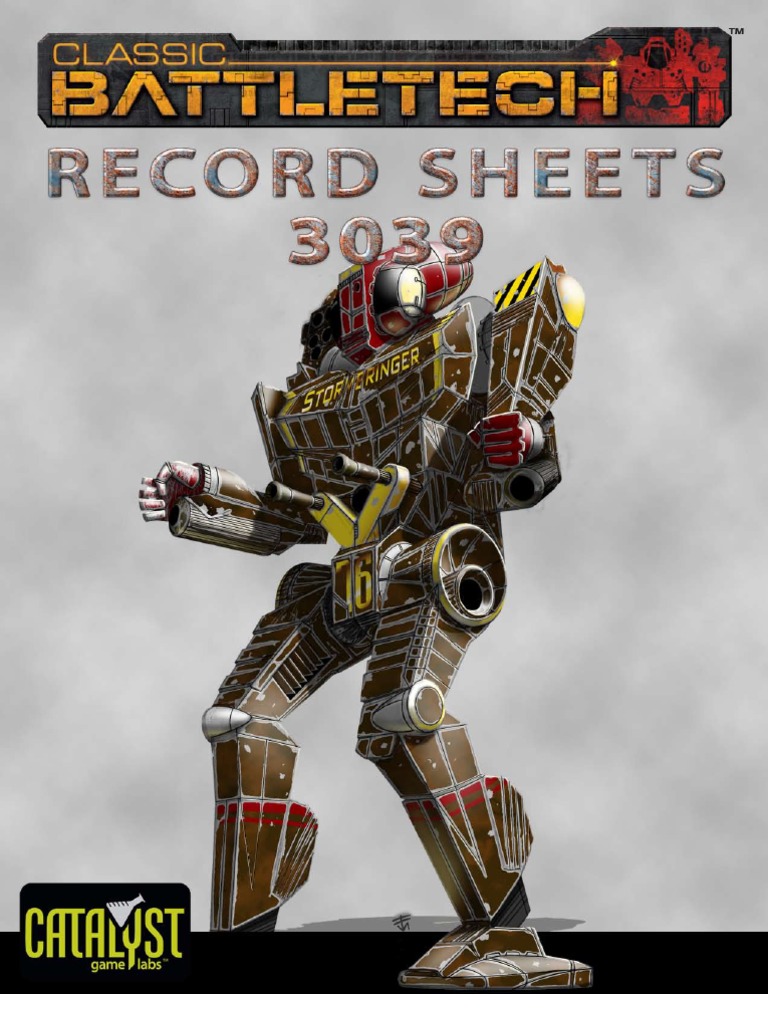 Record Sheets 3039-Catalyst | PDF | Computers | Technology & Engineering