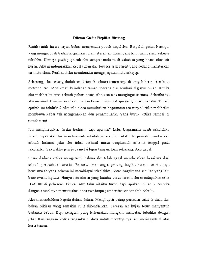 Cerpen Tema 'Meneladani Hari Pendidikan' | PDF