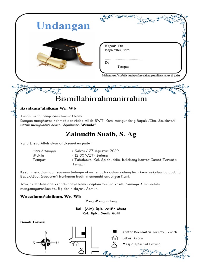 Undangan Wisuda | PDF
