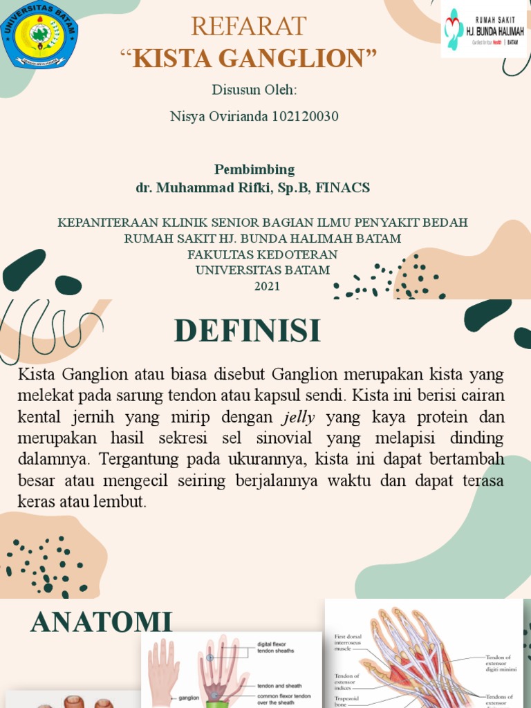 Refarat Kista Ganglion | PDF