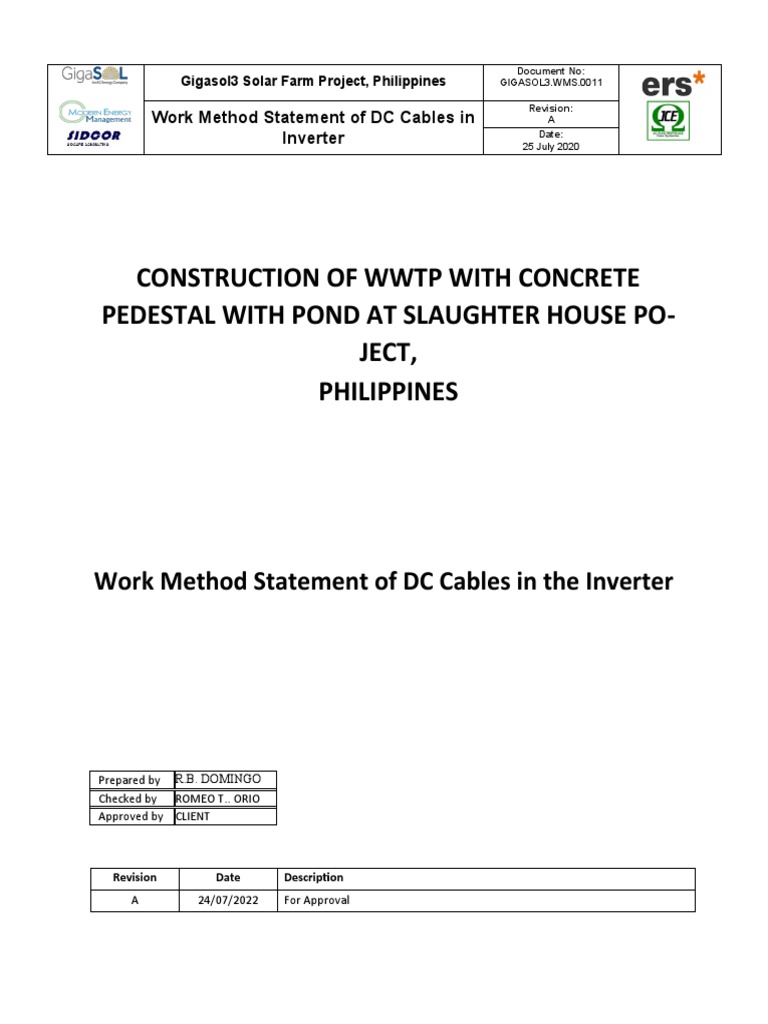 4.WMS & HIRAC For Termination of Cables in The Inverter Final | PDF | Electrician | Safety