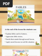 Grade 3 English Lesson: Fables | PDF | Fable | Lesson Plan