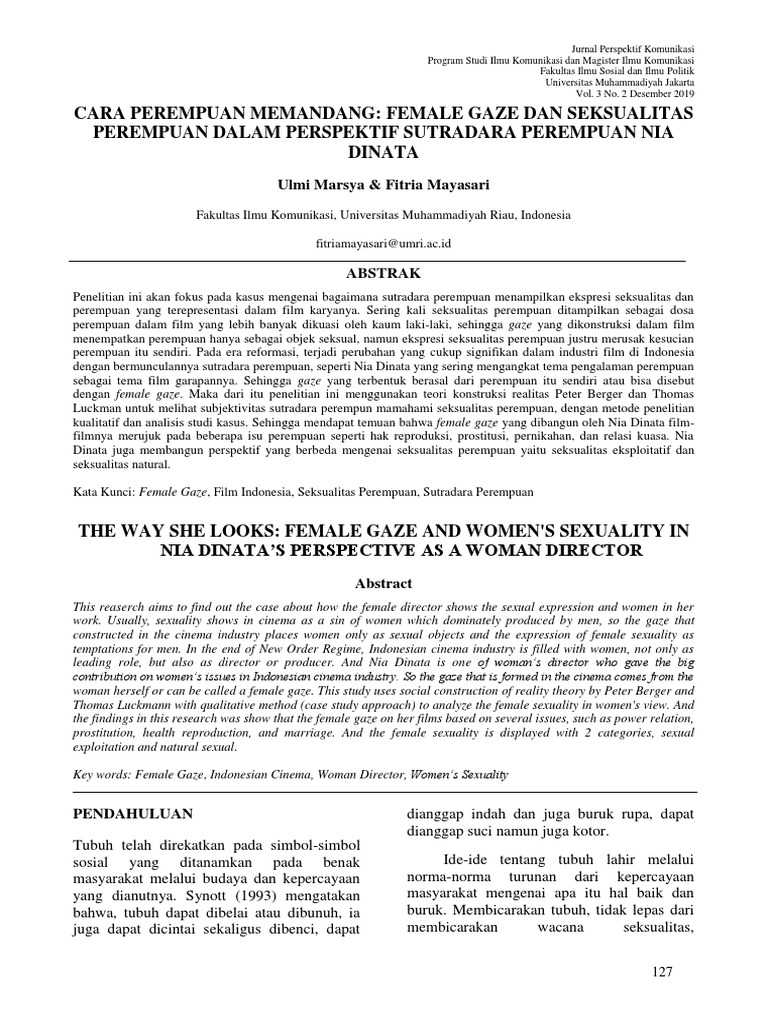 Cara Perempuan Memandang Female Gaze Dan Seksualitas | PDF
