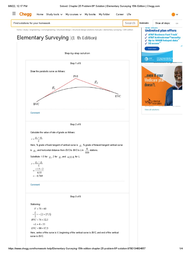 Solved - Chapter 25 Problem 6P Solution - Elementary Surveying 15th Edition | PDF | Surveying ...