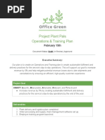 Project Charter - Project Plant Pals Ops and Training Plan - CRR | PDF ...