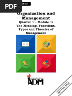 Organization and Management: 1st Quarter Module Lesson 4 The Firm and ...