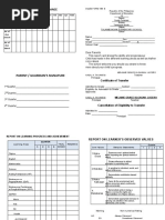 SF 9 - ES ( (Learner's Progress Report Card) | PDF | Behavior ...