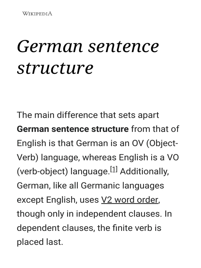 German Sentence Structure Explained | PDF | Semiotics | Human Communication