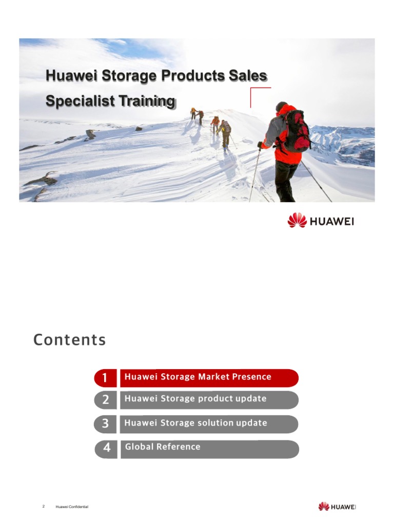 HUAWEI Storage Product Sales Specialist Training V5.5 | PDF | Solid ...