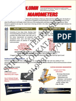Manometry Calculation Details | PDF | Pressure Measurement | Pressure