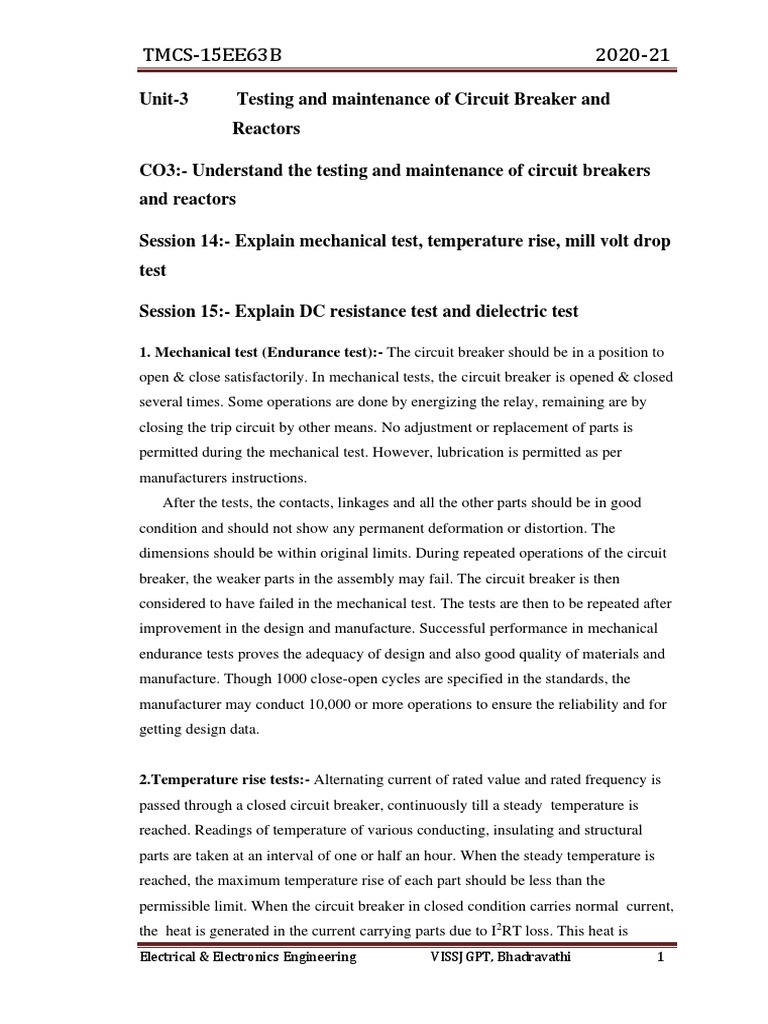 Tms Unit 3 | PDF | Capacitor | Electric Power Transmission