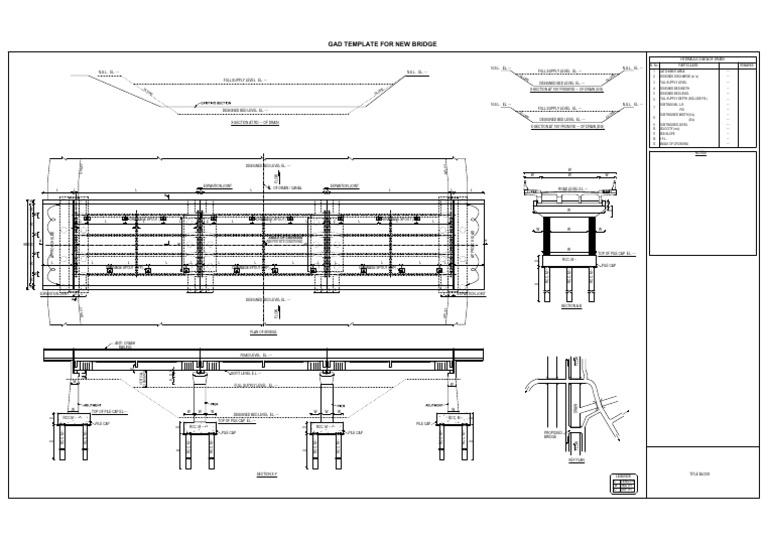 Template of New Bridge Over Drain | PDF | Bodies Of Water | Fluvial ...