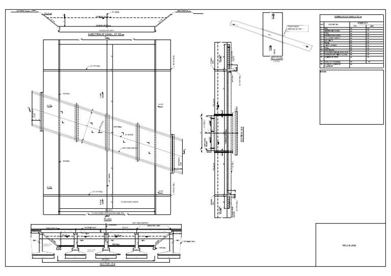 Template of skew bridge gad over canal (1) (3) | PDF | Civil ...