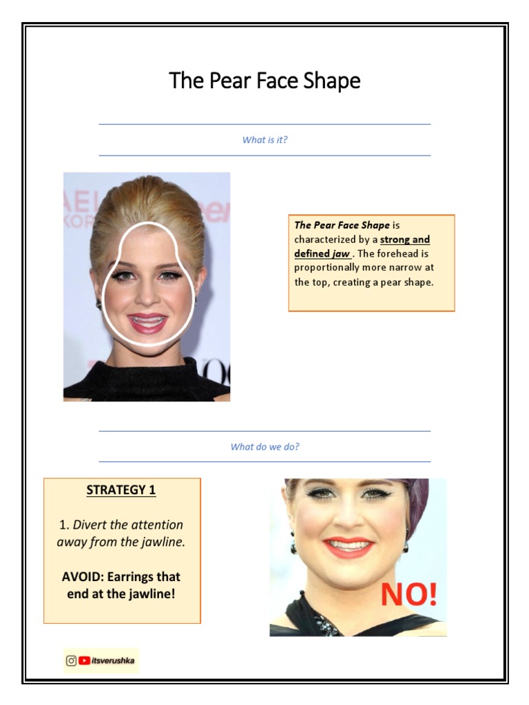 The Pear Face Shape Resource | PDF