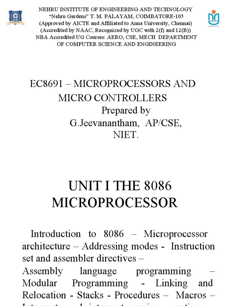 Introduction To 8086 | Download Free PDF | Central Processing Unit ... Introduction To 8086 | Download Free PDF | Central Processing Unit ...