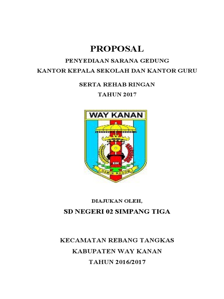 Proposal Permohonan Kantor Sekolah SDN 02 Simpang Tiga | PDF