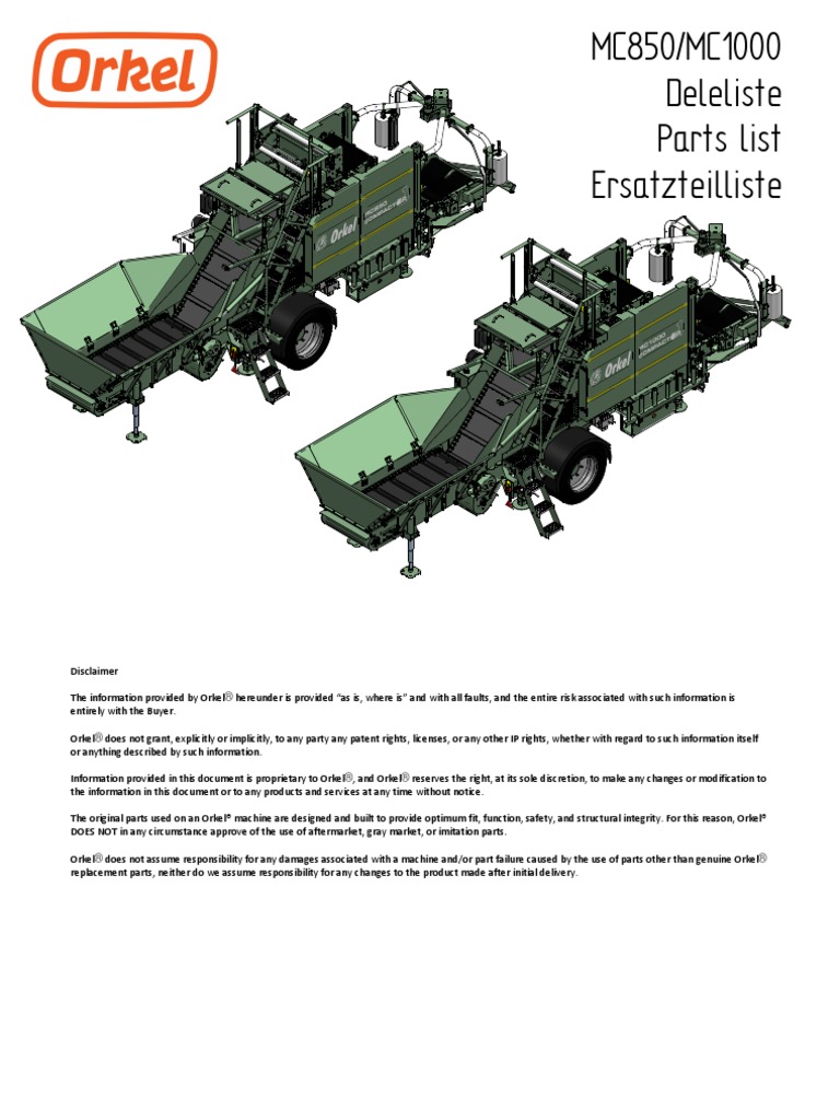Orkel - MC850-1000 | PDF