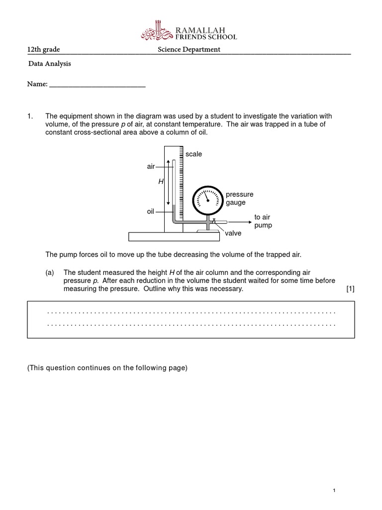 12th Physics SL Worksheet 1 (Anan B) | PDF | Wavelength | Waves