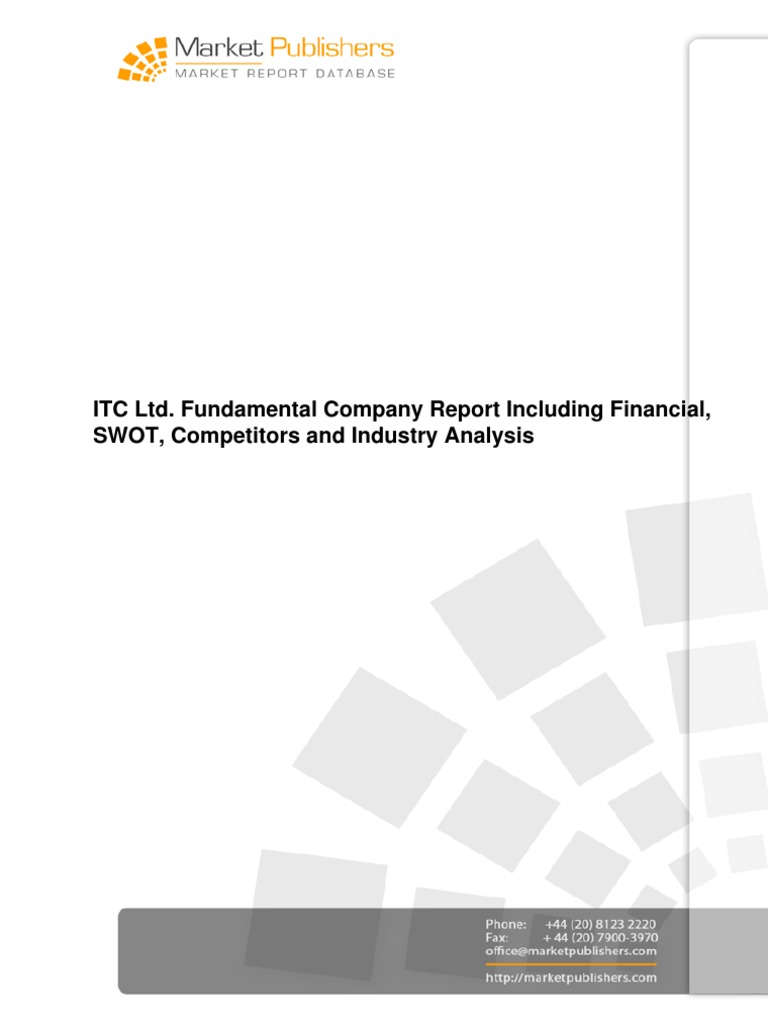 Itc LTD Swot Analysis Bac | PDF | Revenue | Financial Ratio