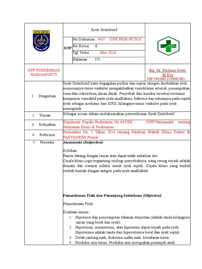 Syok Distributif | PDF