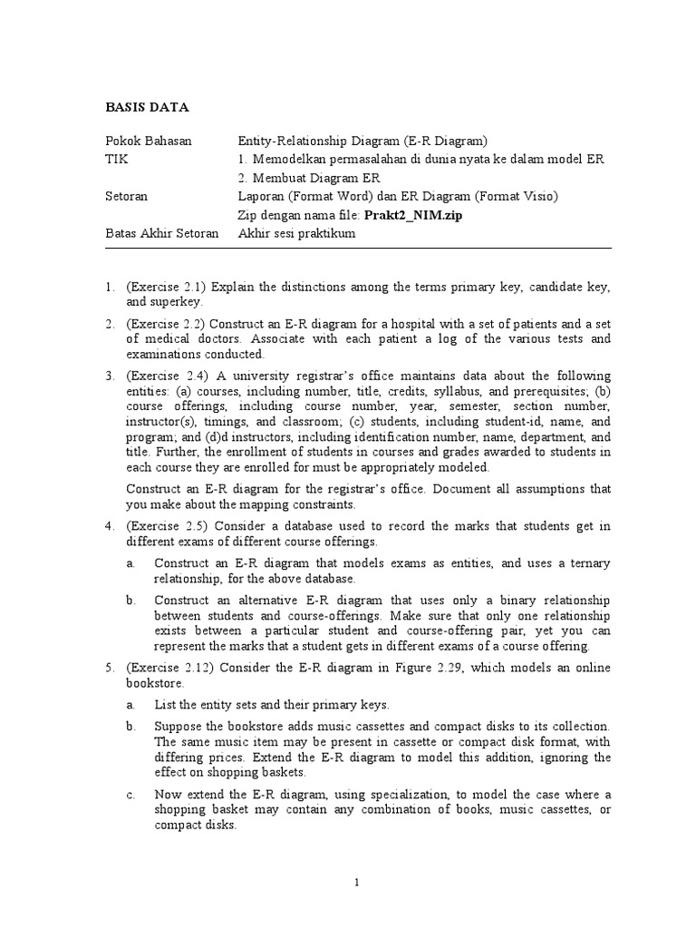 P2 - ER Diagram | PDF | Test (Assessment) | Information Retrieval
