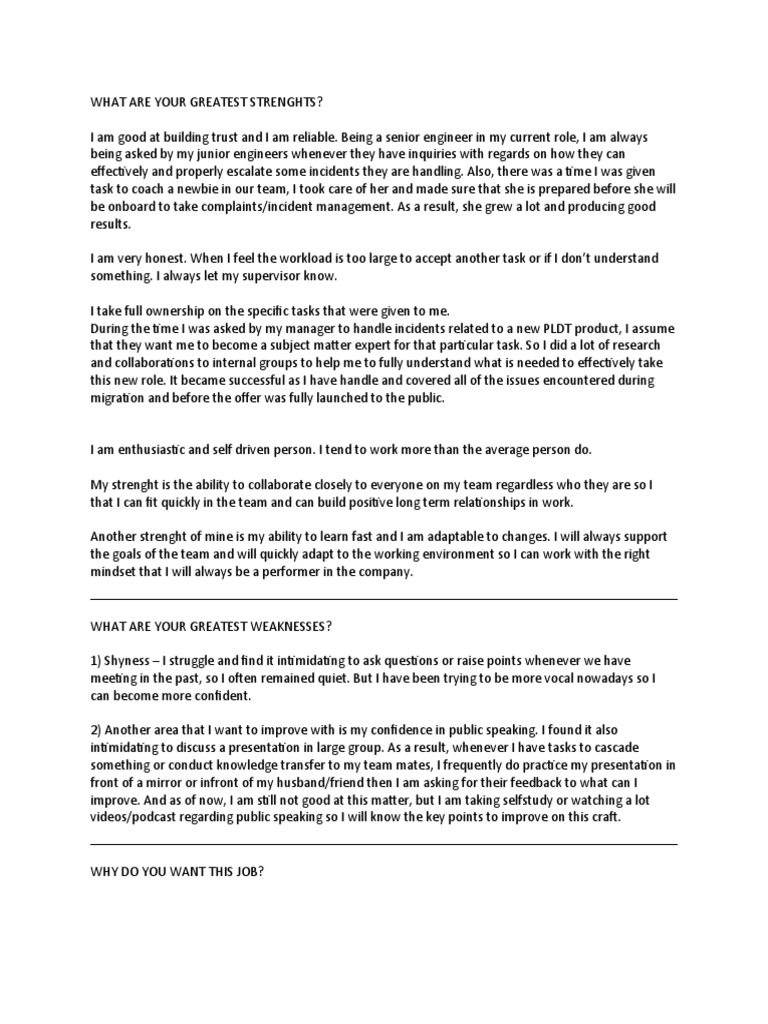 Preparing For Interview | Download Free PDF | Public Speaking | Customer Relationship Management