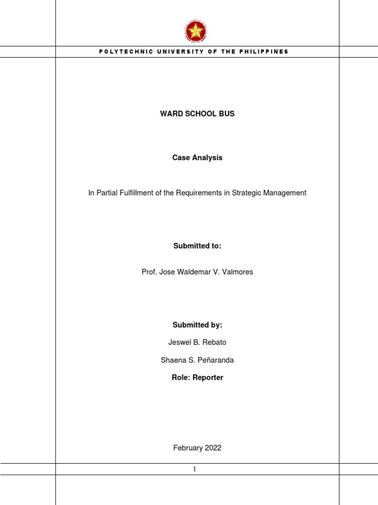 Ward School Bus Case Study | PDF | Leveraged Buyout | Employment