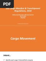 SCMTR Manual for Sea Cargo Manifest | PDF | Customs | Json