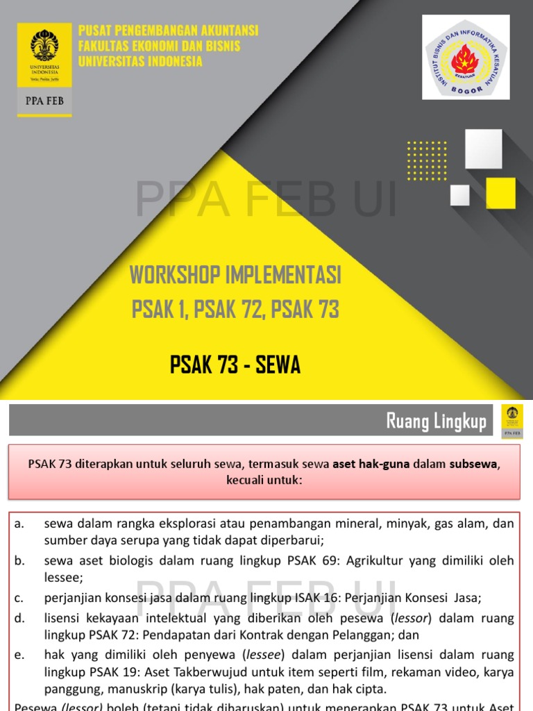 PSAK 73 Sewa | PDF