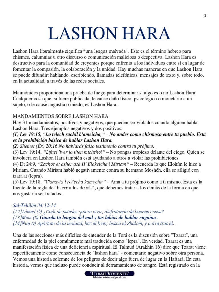 Lashon Hara | PDF | Saulo | David