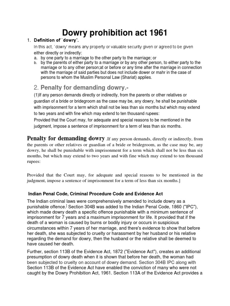 Laws Related To Dowry, Sexual Harrasment and Voilence Against Women | PDF | Sexual Harassment ...