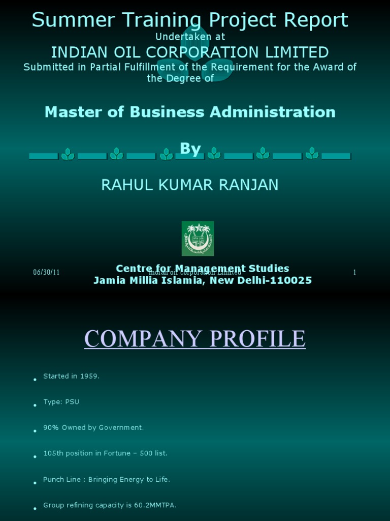 IOCL | PDF | Oil Refinery | Petroleum