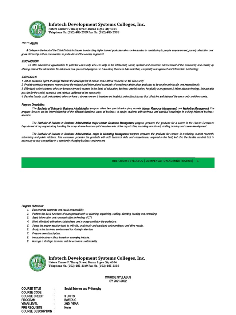 IDSC Business Programs Guide | PDF | Social Sciences | Science