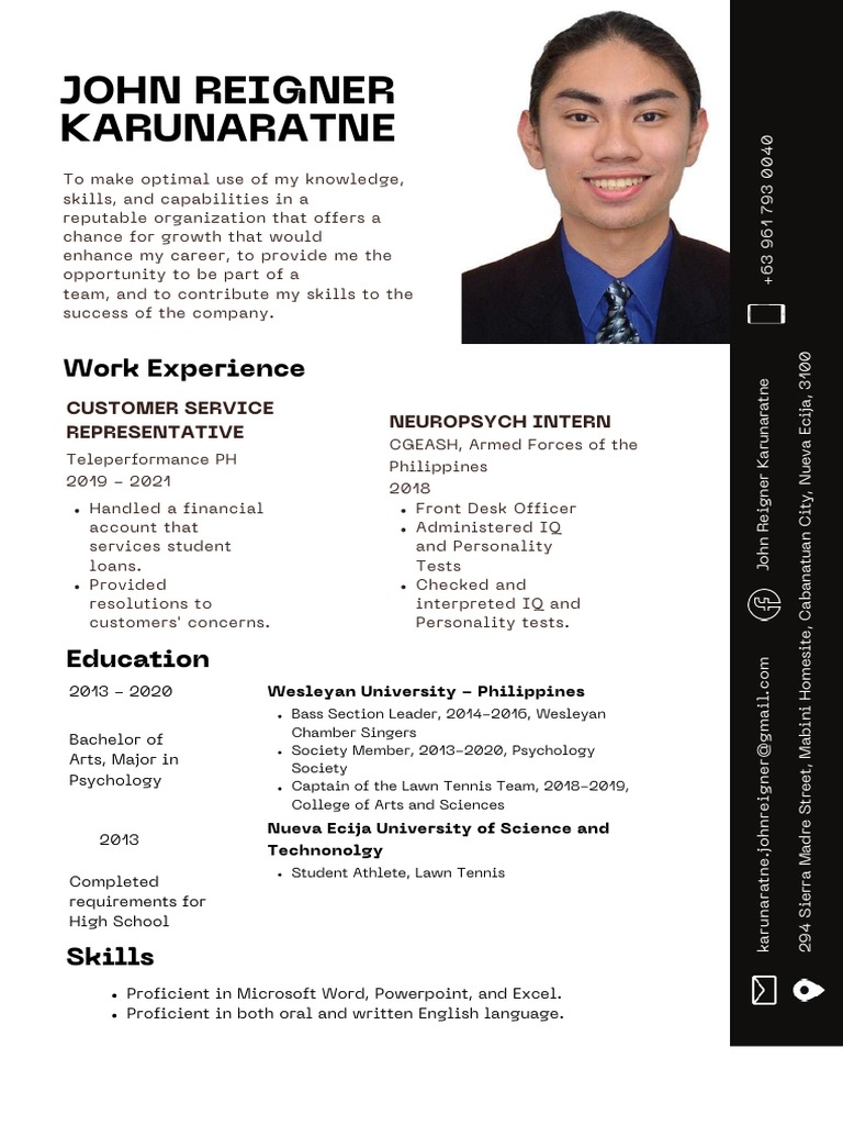 John Reigner Karunaratne Profile | PDF | Career & Growth