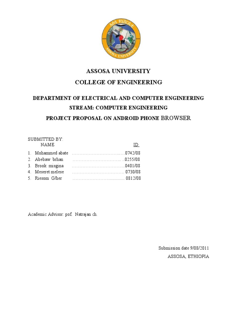 Assosa University College of Engineering | Download Free PDF | World ...