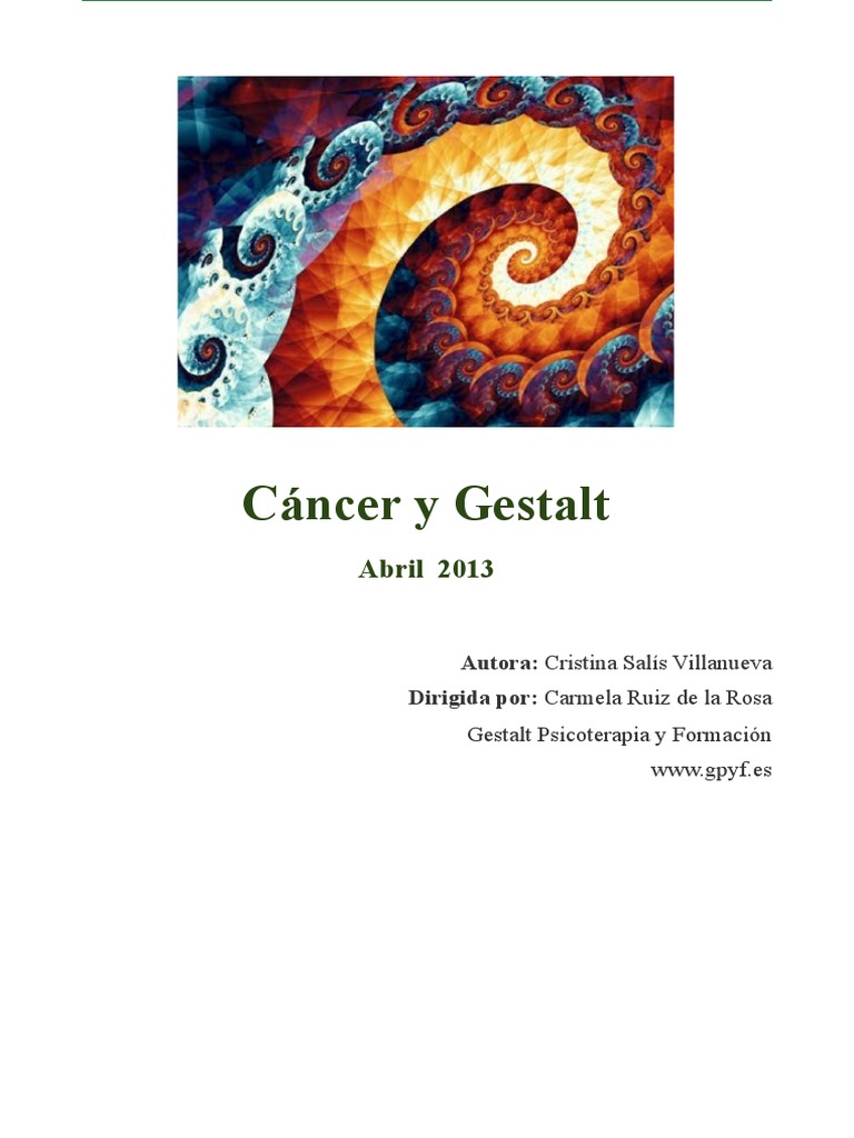 Cancer y Gestalt 2013 | PDF | Cáncer | Terapia de radiación