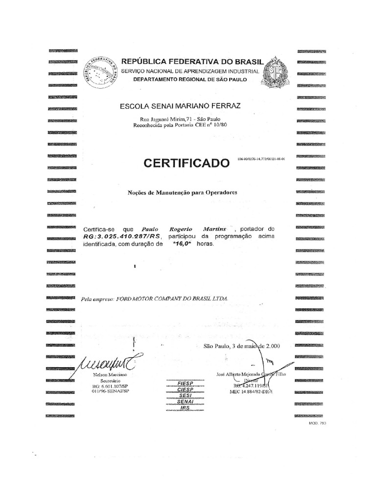 Comprovante Experiencia Profissional 3 | PDF