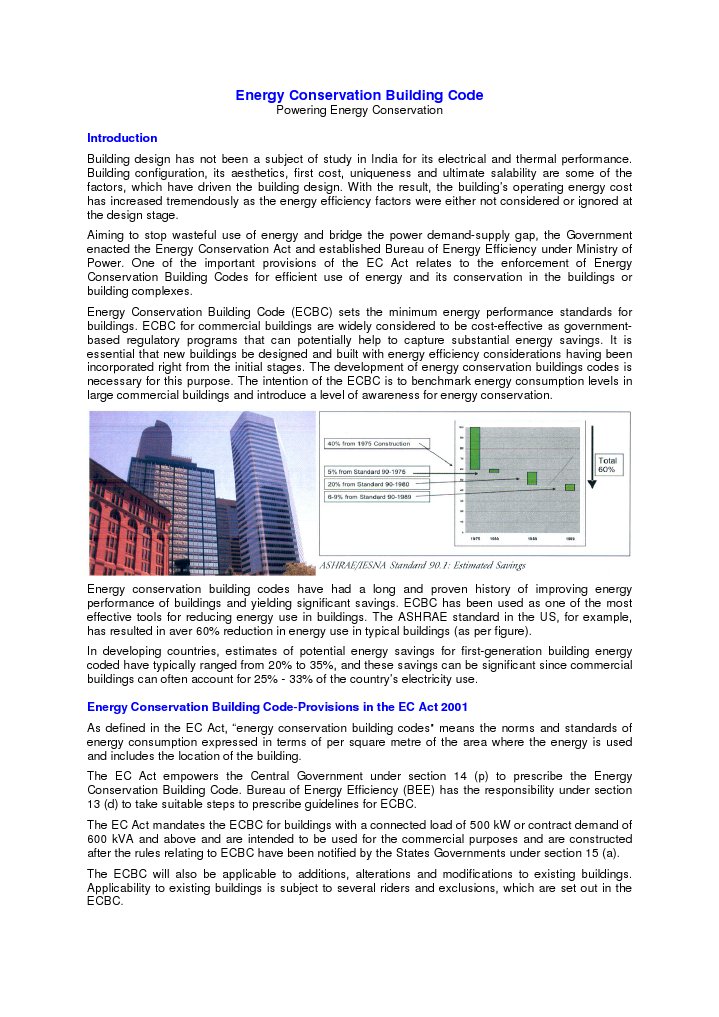 Energy Conservation Building Code | PDF | Efficient Energy Use ...